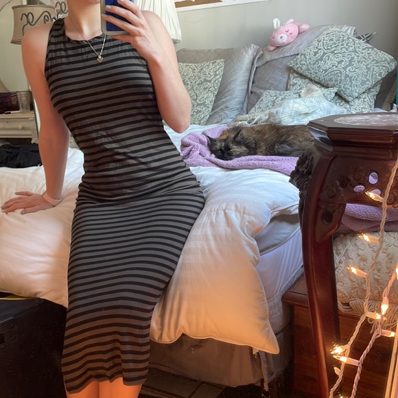 stem | Dresses | 3 For 2 Sale Stem Striped Midi Dress | Poshmark